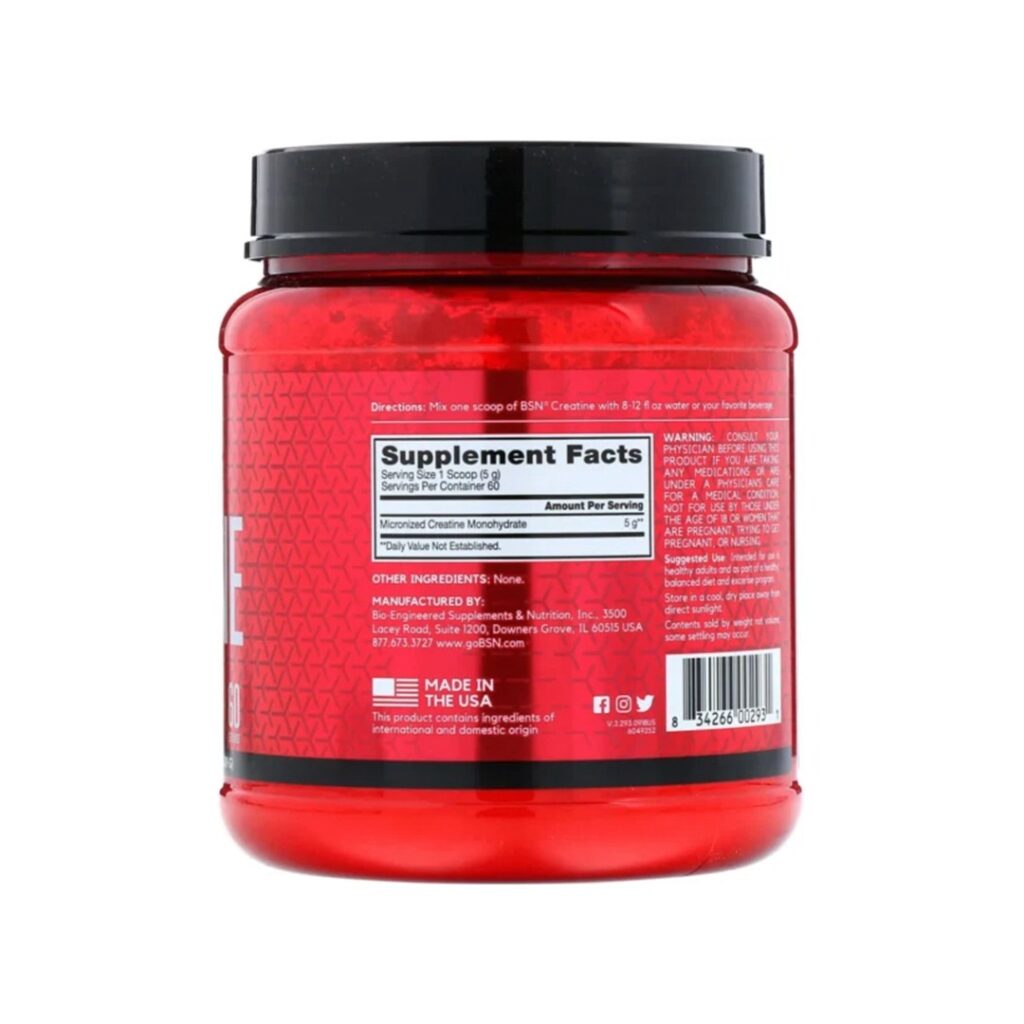 BSN Creatine 300g, 60 Servings, Unflavored - Beast Muscle