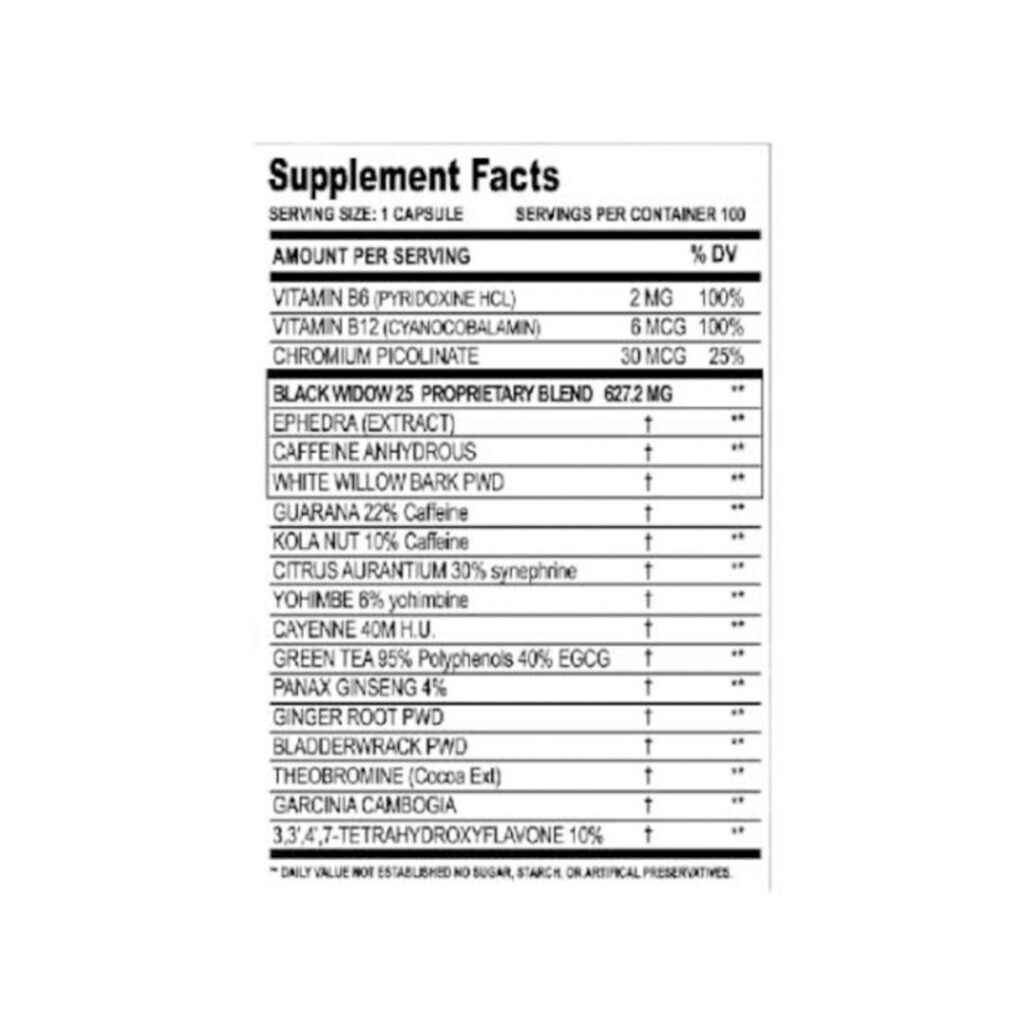 Cloma Pharma Black Spider 100 Capsules, 100 Servings - Beast Muscle